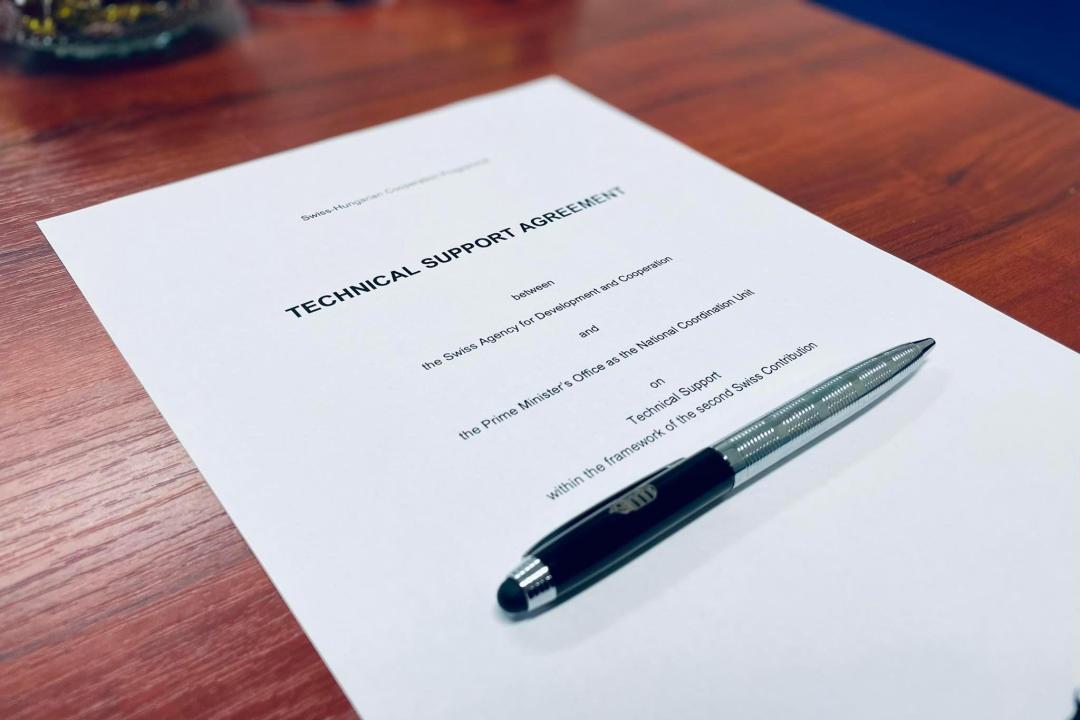 Signature of the Agreement on Technical Support